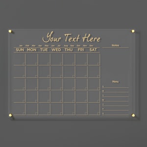 PERSONALIZE Calendar for Wall | Wall Calendar With Side Notes Monthly ...