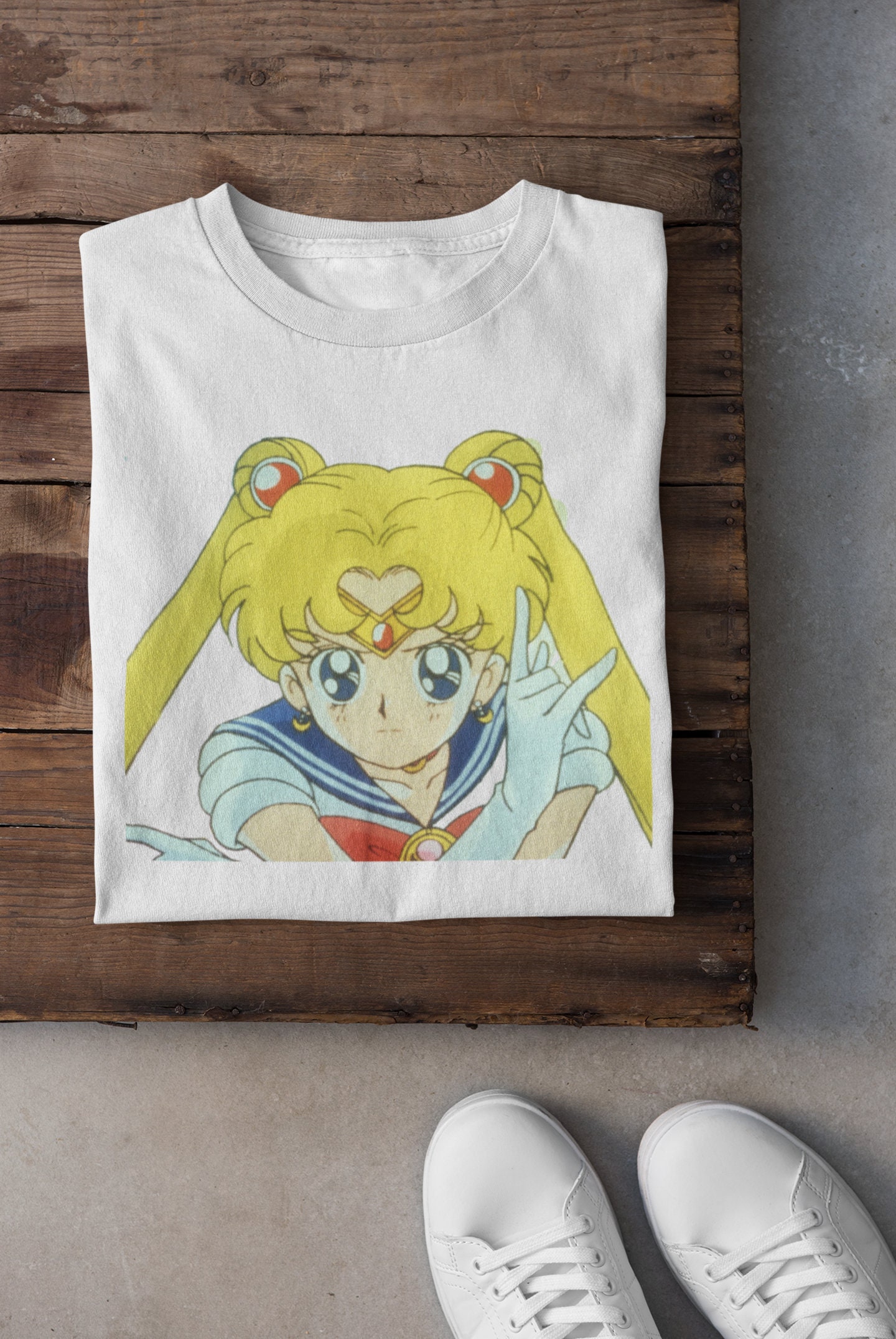 Vintage Sailor Moon Amine T Shirt 90s Anime T Shirt Retro Etsy