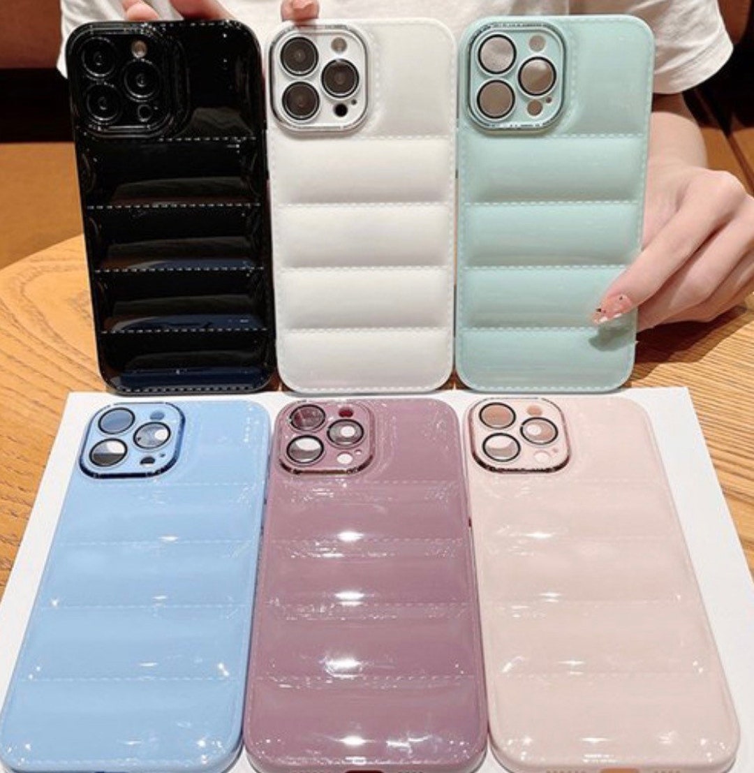 IPhone Puffer Cases iPhone 12, 13, and 14 Models Mini Pro Max Camera ...