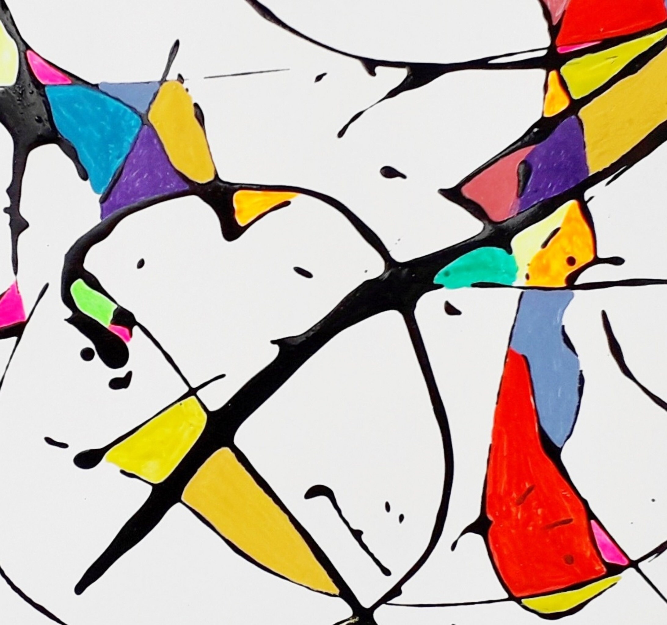 Original Abstract Art, Small Size Painting on Paper, Minimalist Artwork ...