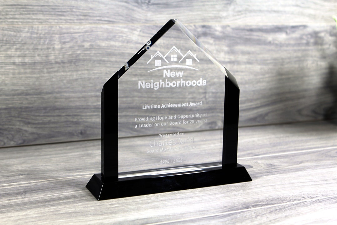 Personalized/engraved Realtor Crystal Award, Crystal Award ...