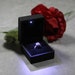 Black Engagement Ring Box With LED Light Great for - Etsy