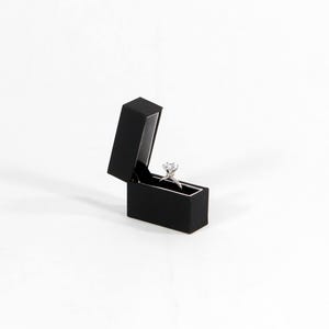 Slim Pocket Sized Small Black Proposal Ring Box - Great for Proposals ...