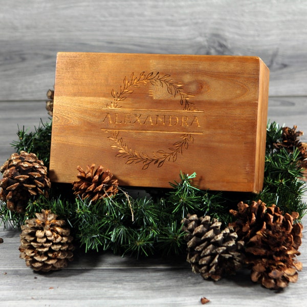 Engraved Wood Box - Etsy