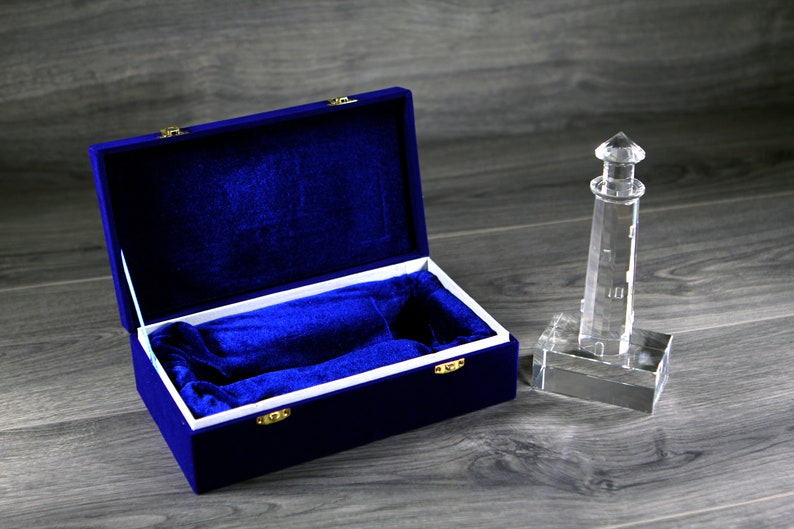 Personalized/engraved Crystal Light House , Lighthouse Award , Crystal ...