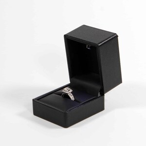 Black Engagement Ring Box With LED Light great for Proposals - Etsy