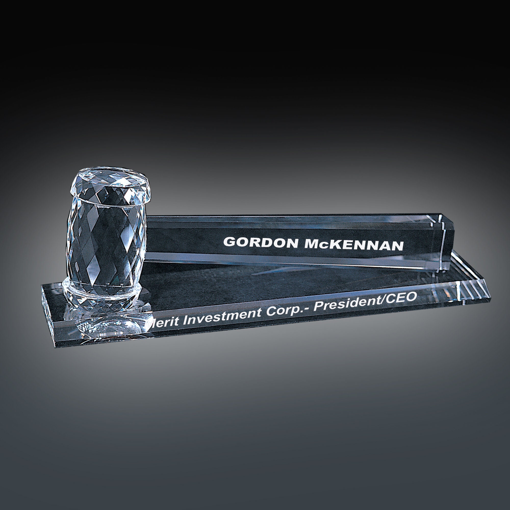 Personalized Engraved Crystal Award Gavel on Base Comes With - Etsy