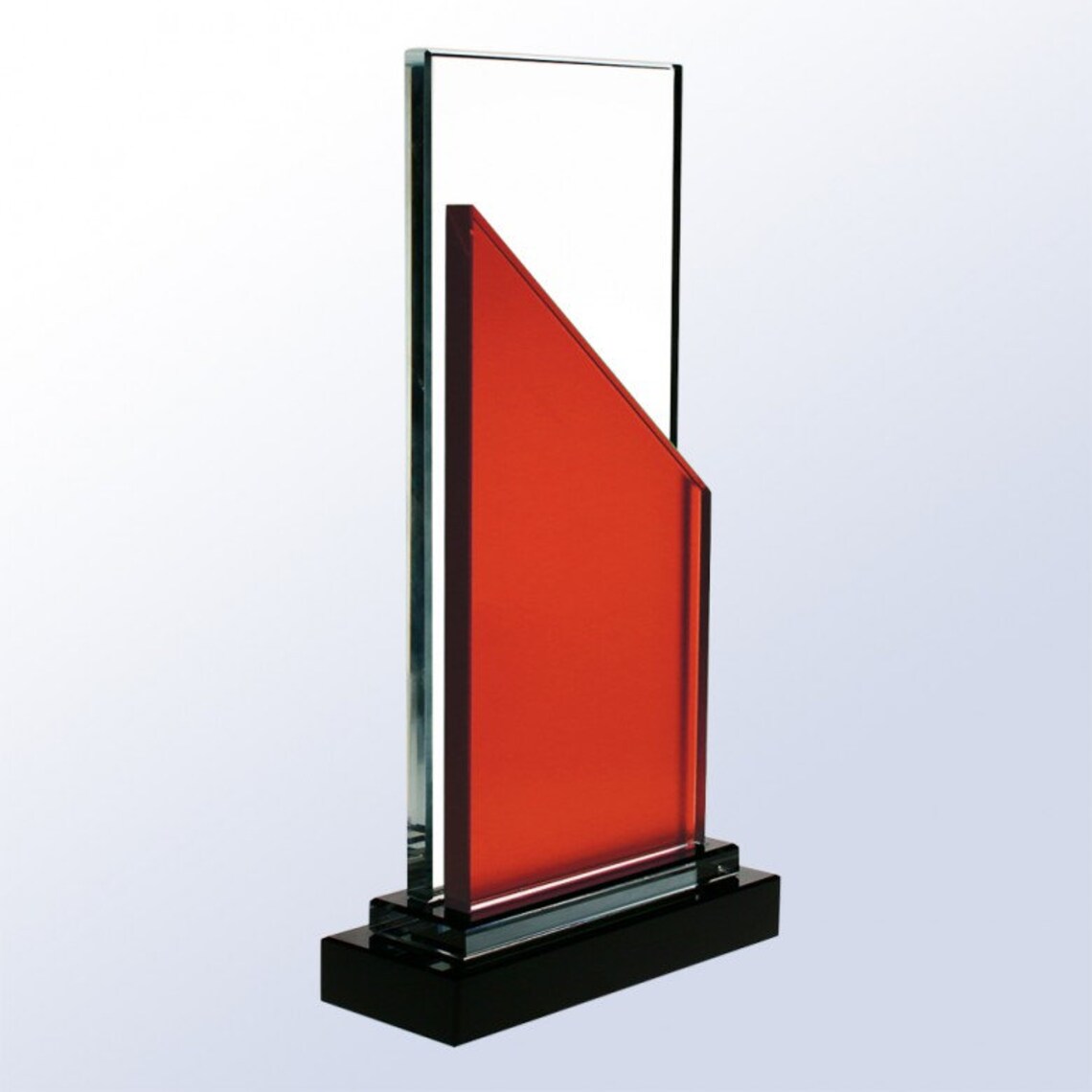 Custom Red Crystal Award - Custom Engraved Crystal Award - Glass Award ...