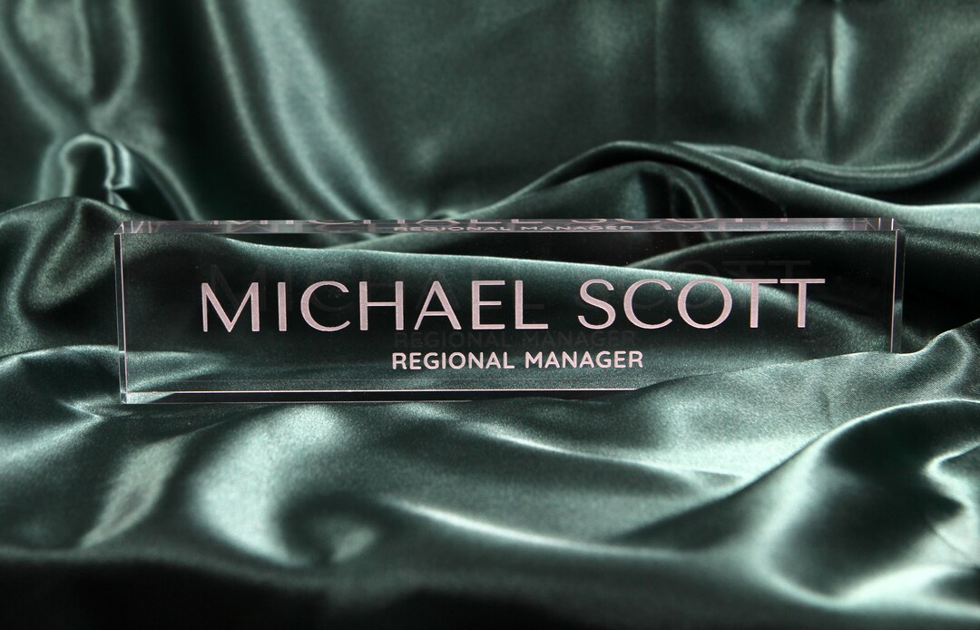 Personalized Laser Engraved Clear Name Plate, Teacher Name Sign, Name ...