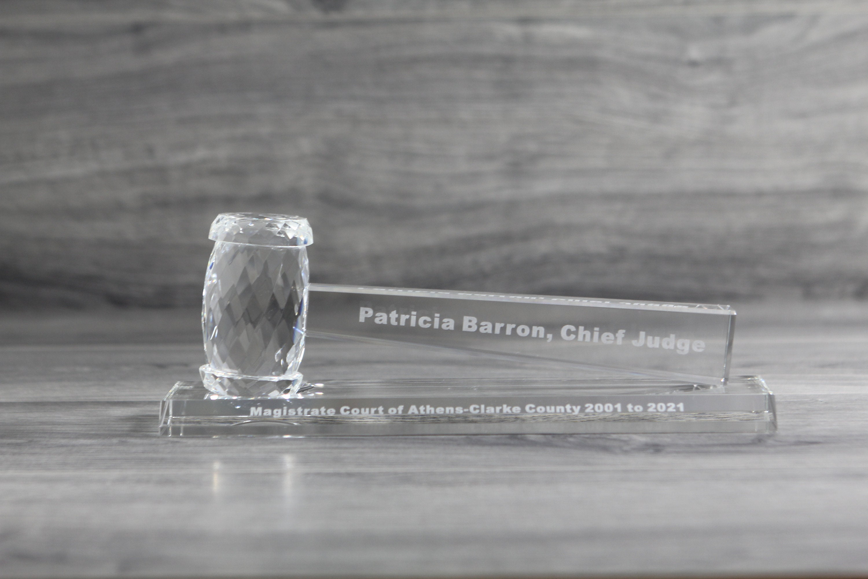 Personalized Engraved Crystal Award Gavel on Base Comes With - Etsy