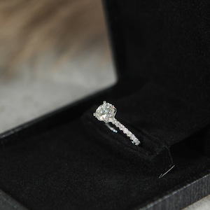 Slim Pocket Sized Grey Engagement Ring Box - Great for Proposals ...