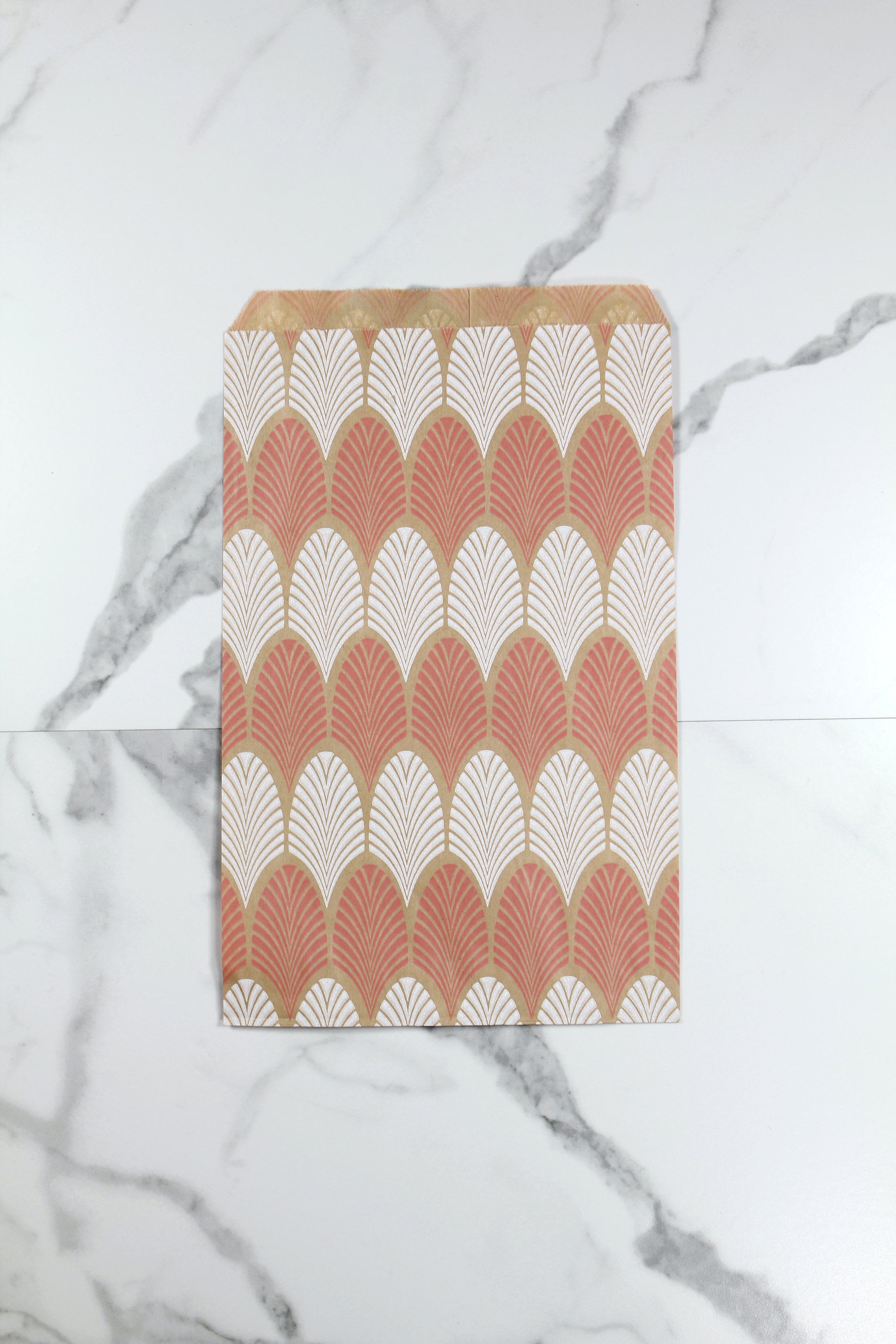 100 Pack Fancy Leaf Flat Paper Gift Bags Great for Packaging - Etsy