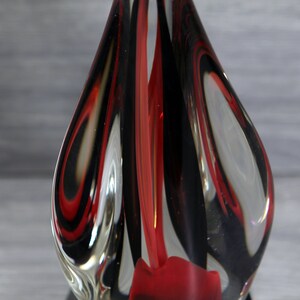 Custom Engraved Red Lava Glass Award ,abstract Glass Sculpture, Glass ...