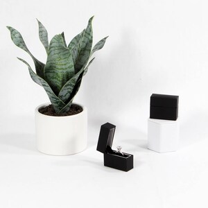 Slim Pocket Sized Small Black Proposal Ring Box - Great for Proposals ...