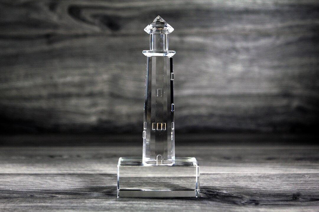 Personalized/engraved Crystal Light House , Lighthouse Award , Crystal ...