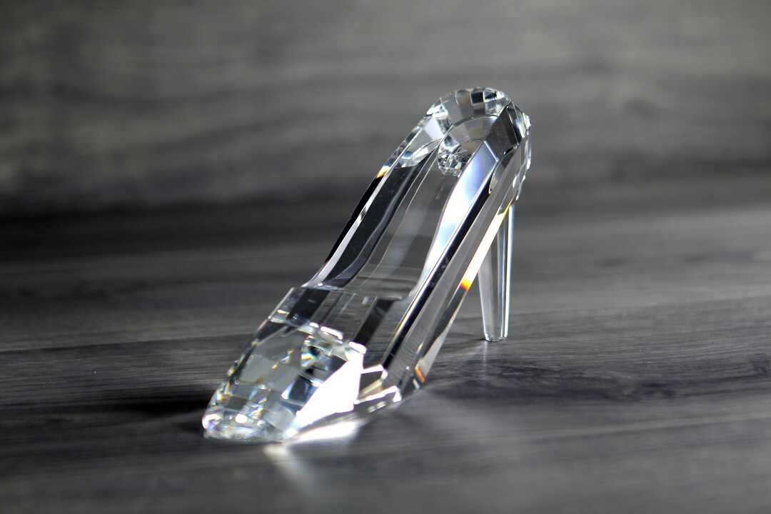Personalized/engraved Crystal Slipper Stiletto, Cinderella Crystal ...