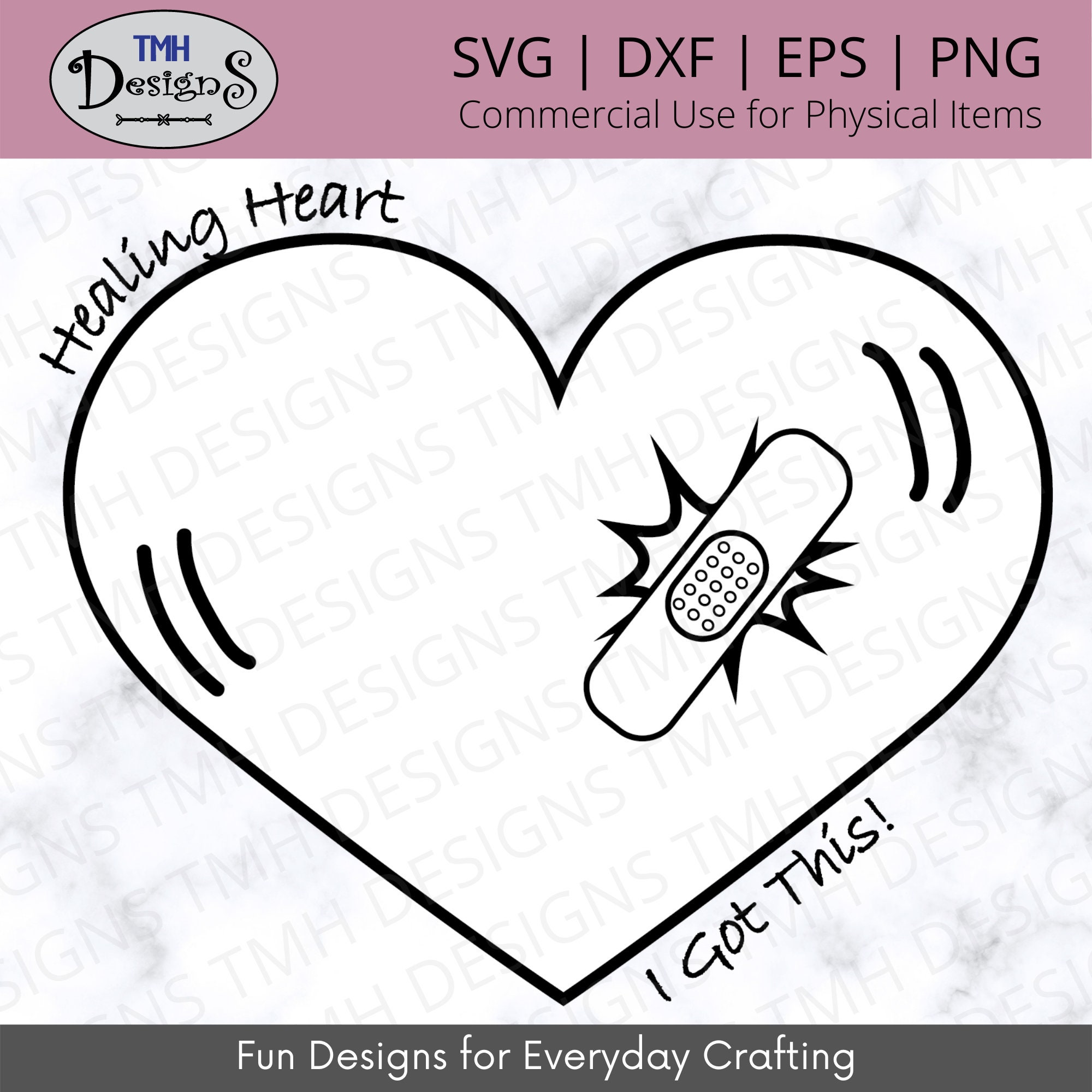 Healing Heart SVG - Broken Heart SVG - Relationship SVG - Digital ...