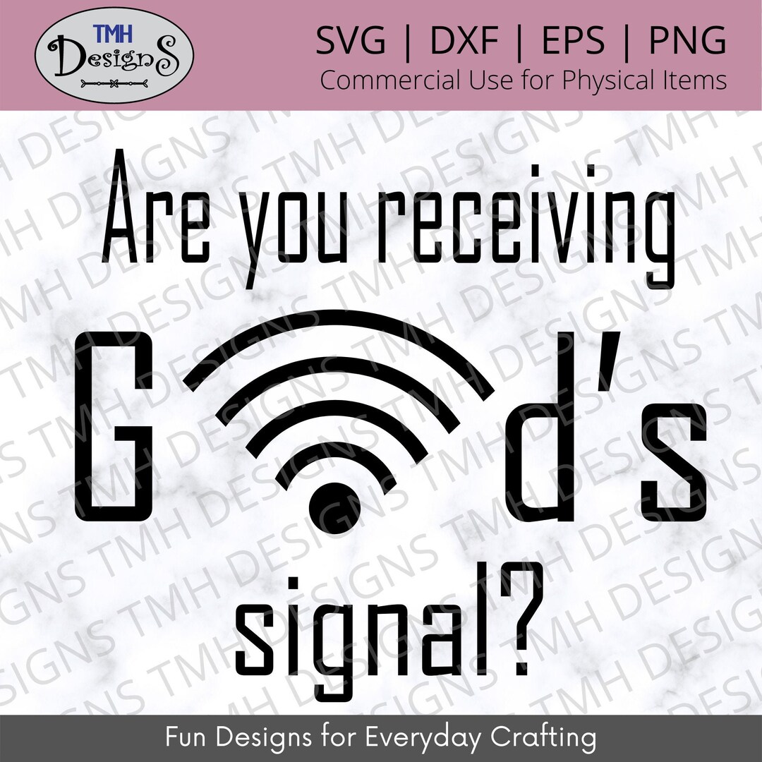 God's Signal SVG - Wifi SVG - Christian SVG - Religious Svg - Funny Svg ...