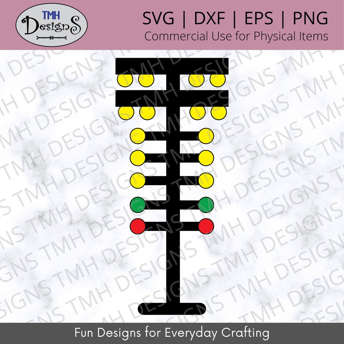 Racing Tree SVG - Race Car SVG - Drag Racing SVG Digital Download Eps ...