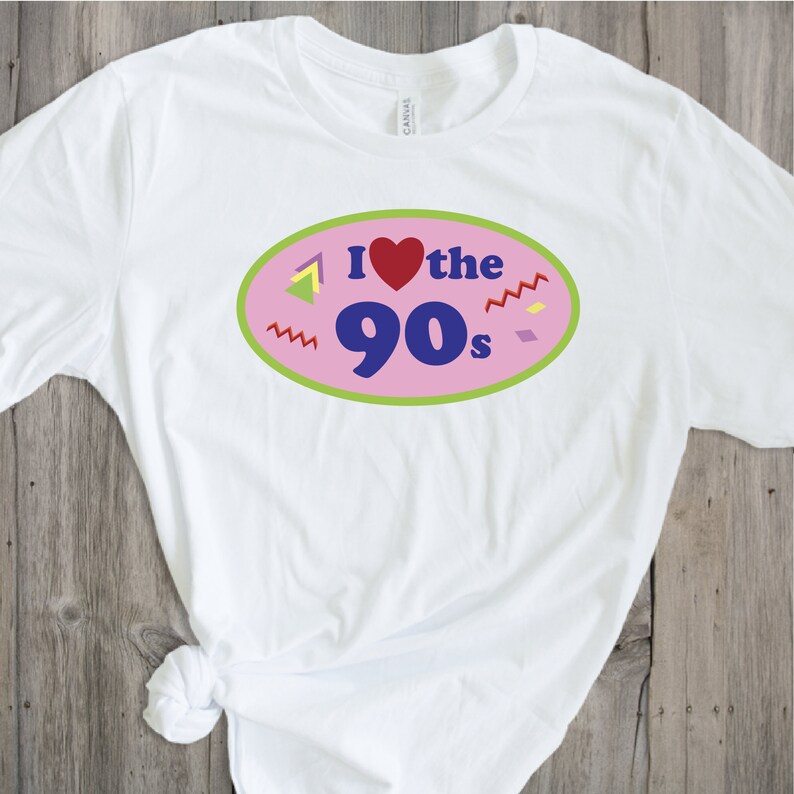 I Love the 90s SVG - Retro SVG - Digital Download Eps Dxf Png - Etsy