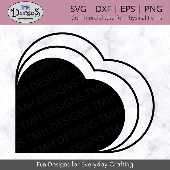 Heart SVG Love SVG Digital Download Eps Dxf Png | Etsy