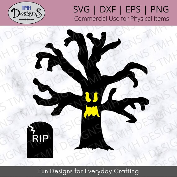Spooky Tree SVG Halloween SVG Digital Download eps dxf png | Etsy