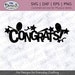 Congrats Cake Topper SVG - Celebration SVG - Party Cake Topper SVG ...