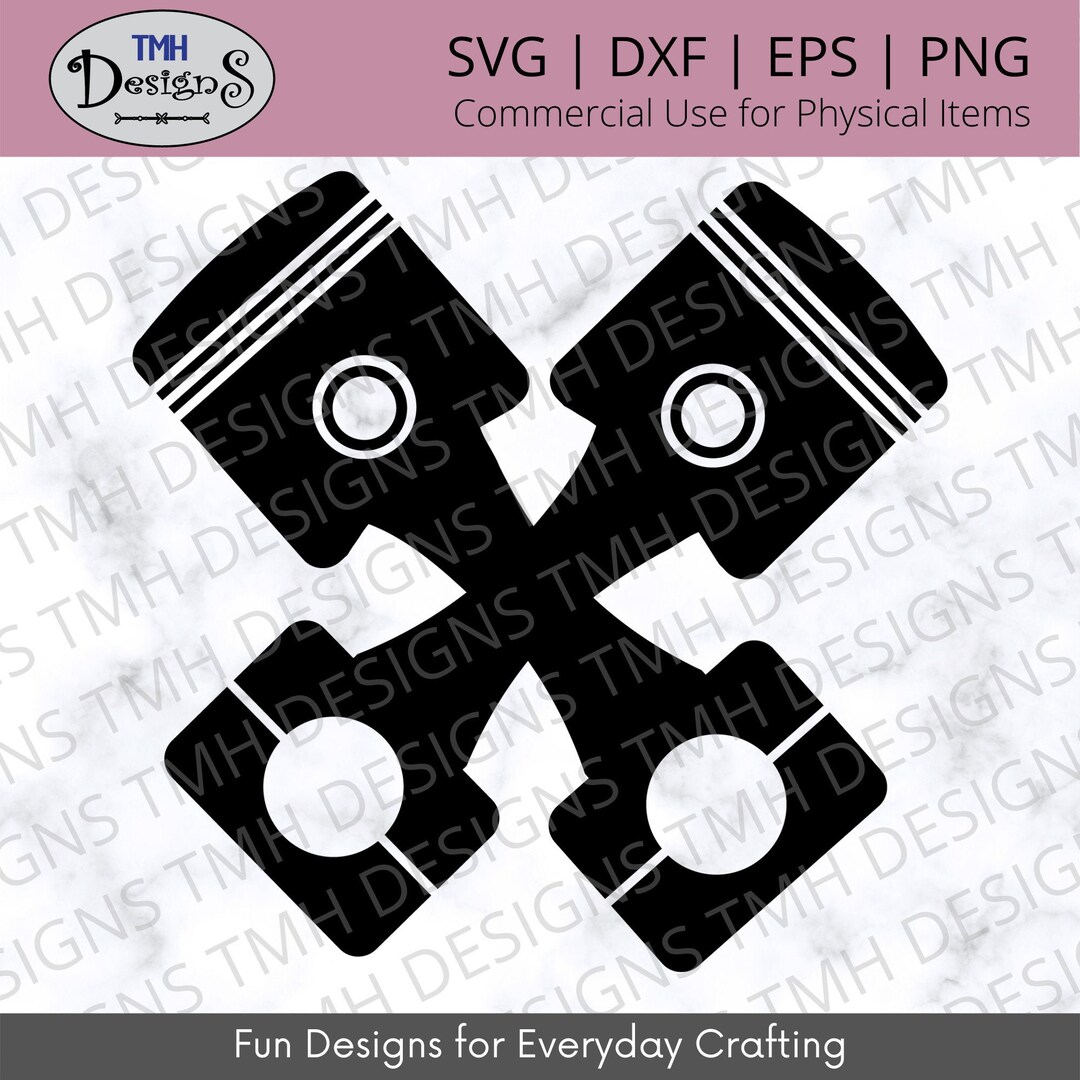 Piston SVG - Car SVG - Racing SVG - Car Part Svg Digital Download Eps ...