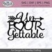 4th Birthday Cake Topper SVG - Happy Birthday SVG - Un-four-gettable ...