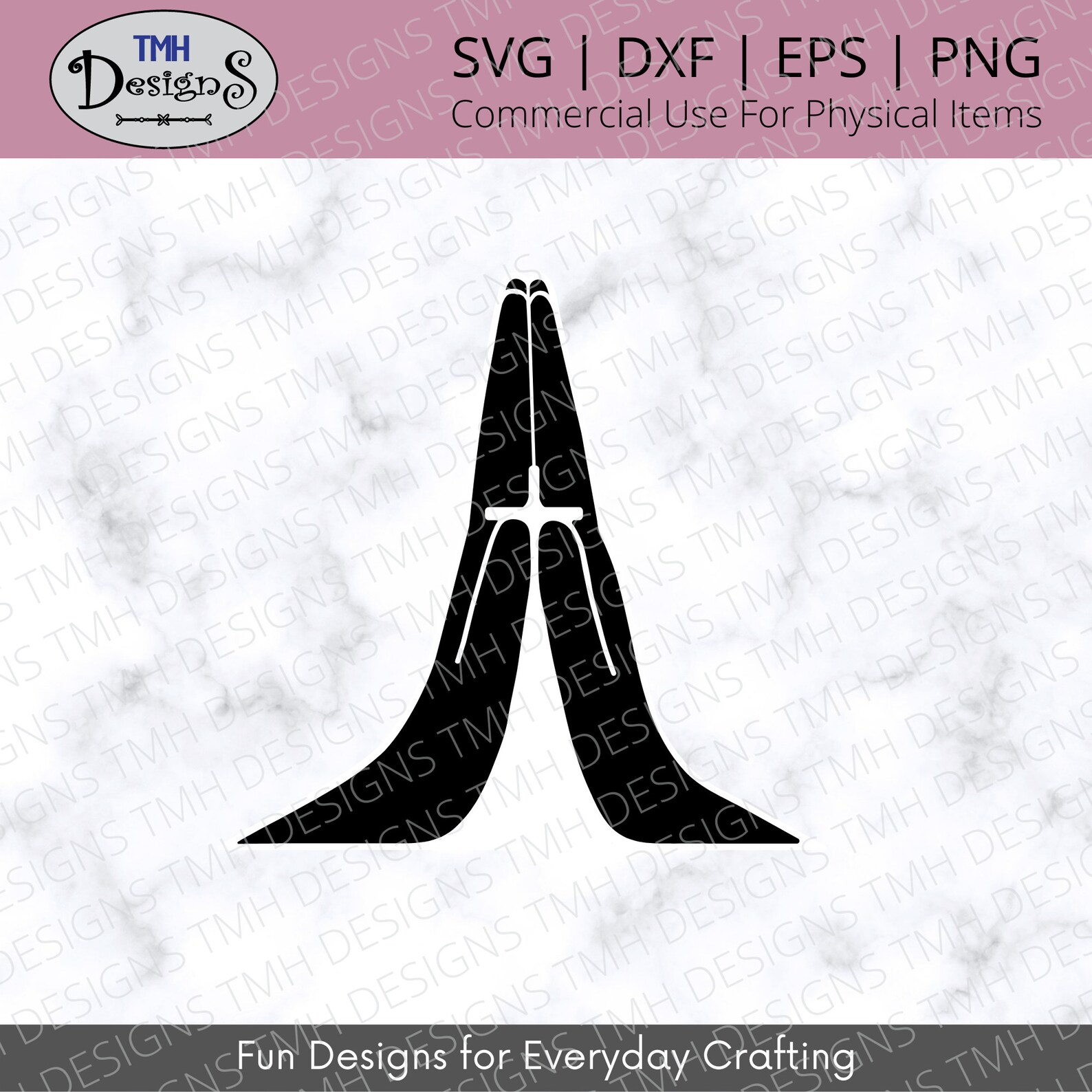 Try Prayer SVG Inspirational SVG Praying Hands SVG | Etsy