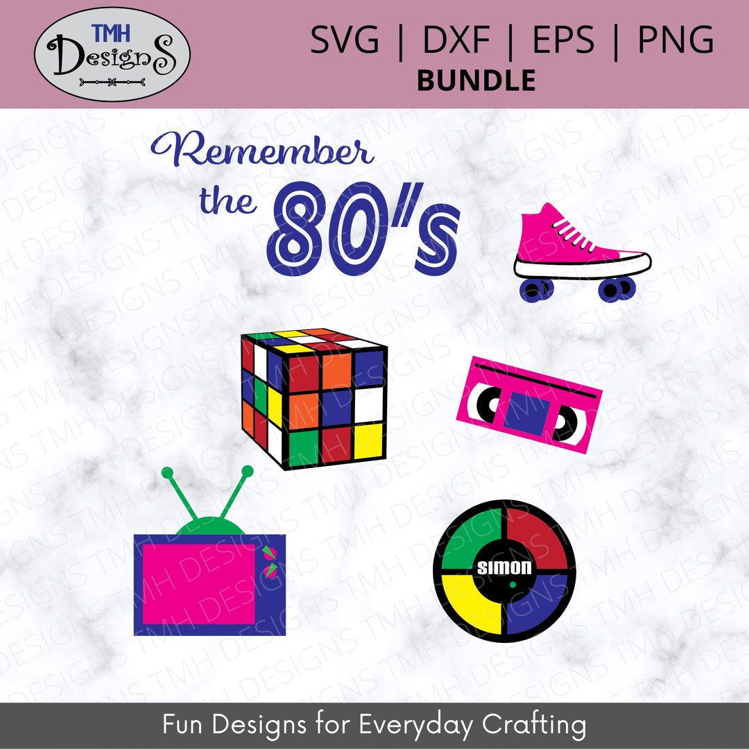 Eighties SVG BUNDLE - Digital Download Eps Dxf Png - Etsy