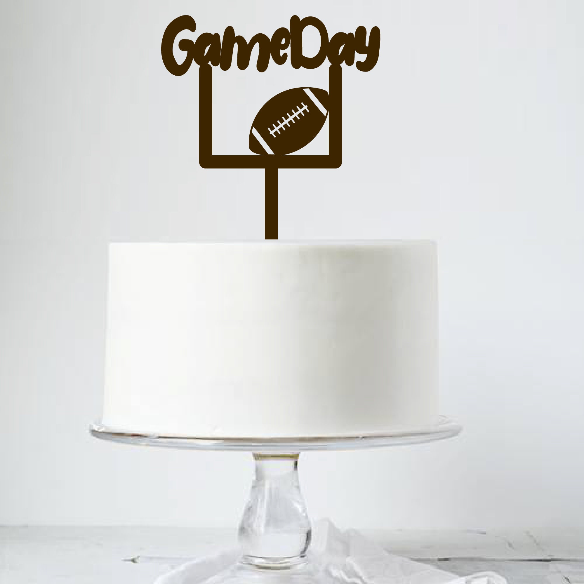 Game Day Cake Topper SVG - Celebration SVG - Football Party Cake Topper ...