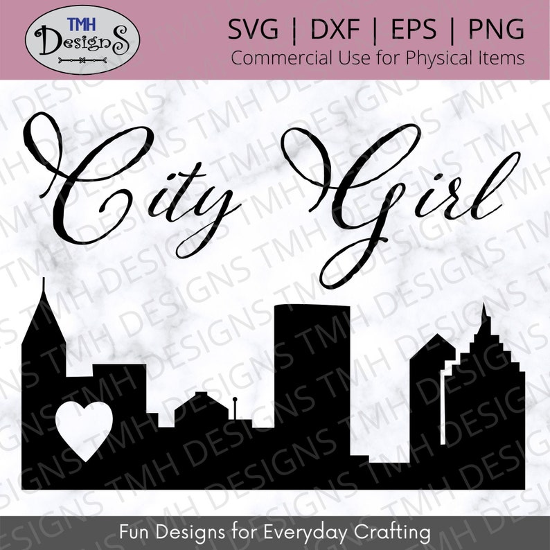 City Girl SVG - Landscape SVG - City Svg - Atlanta Svg Digital Download ...
