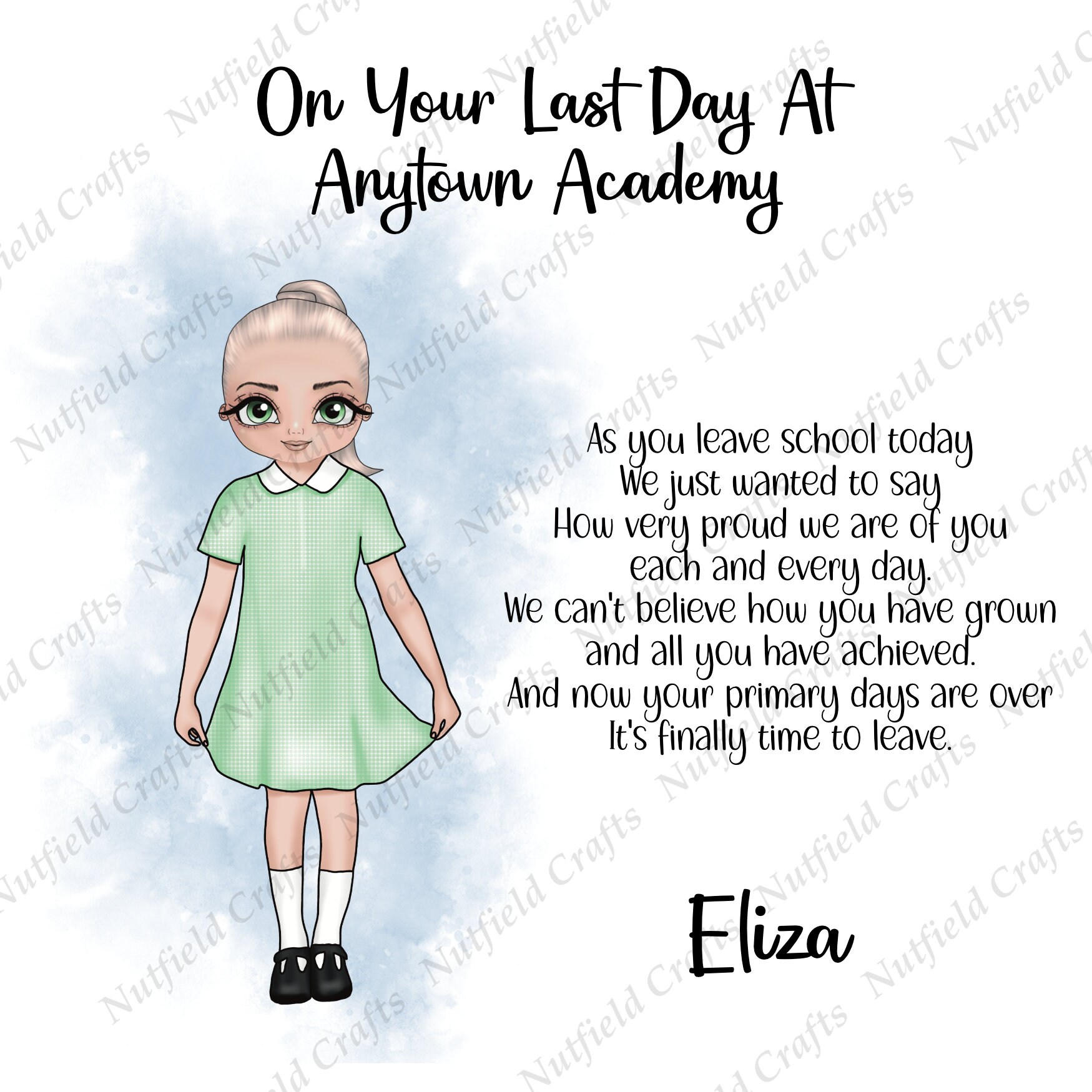 Personalised Year 6 Leavers' Card, Last Day of School, Primary, Single ...