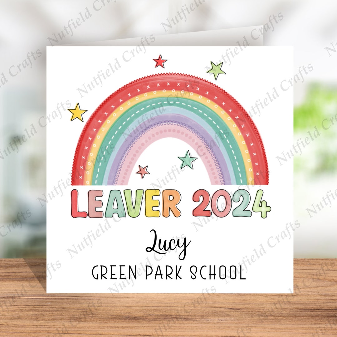 School Leavers' Card, Last Day of School, Primary, Secondary, Single ...