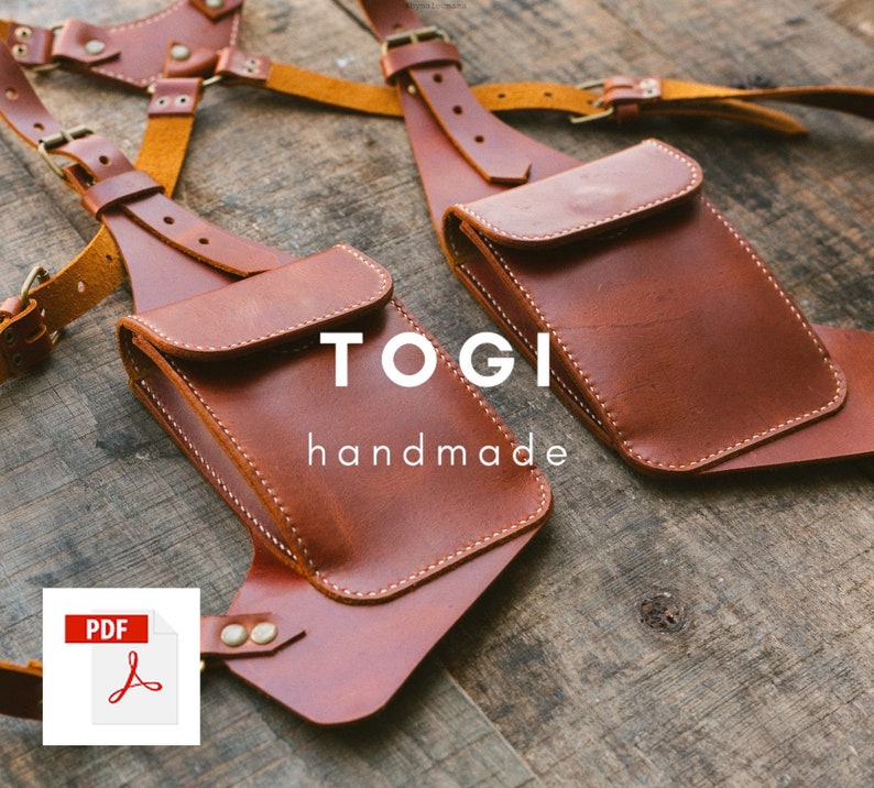Leather Holster Bag Pattern, PDF Crossbody Bag - Etsy