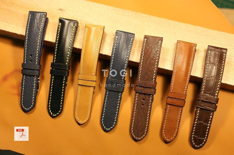 Pattern Leather Watch Strap Watch Strap PDF Pattern PDF - Etsy