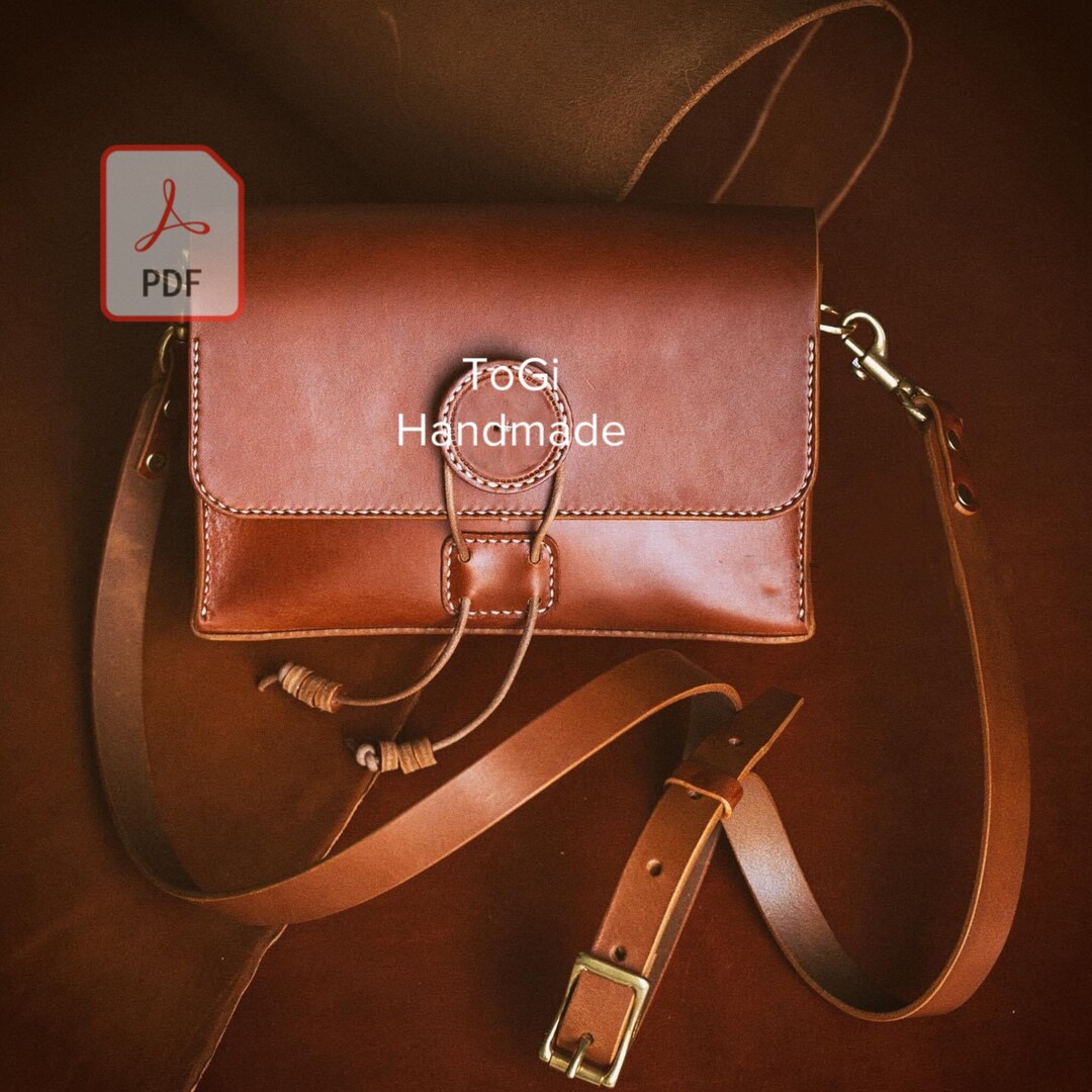 Leather Crossbody Bag Pattern: Handmade Bag Template (PDF) - Etsy