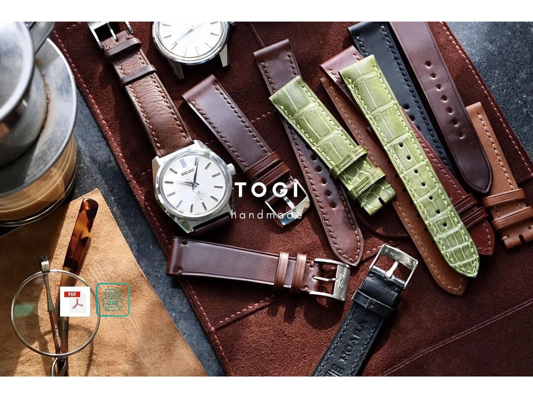 Leather Watch Strap Pattern: 33 Sizes Template (PDF Pattern) - Etsy