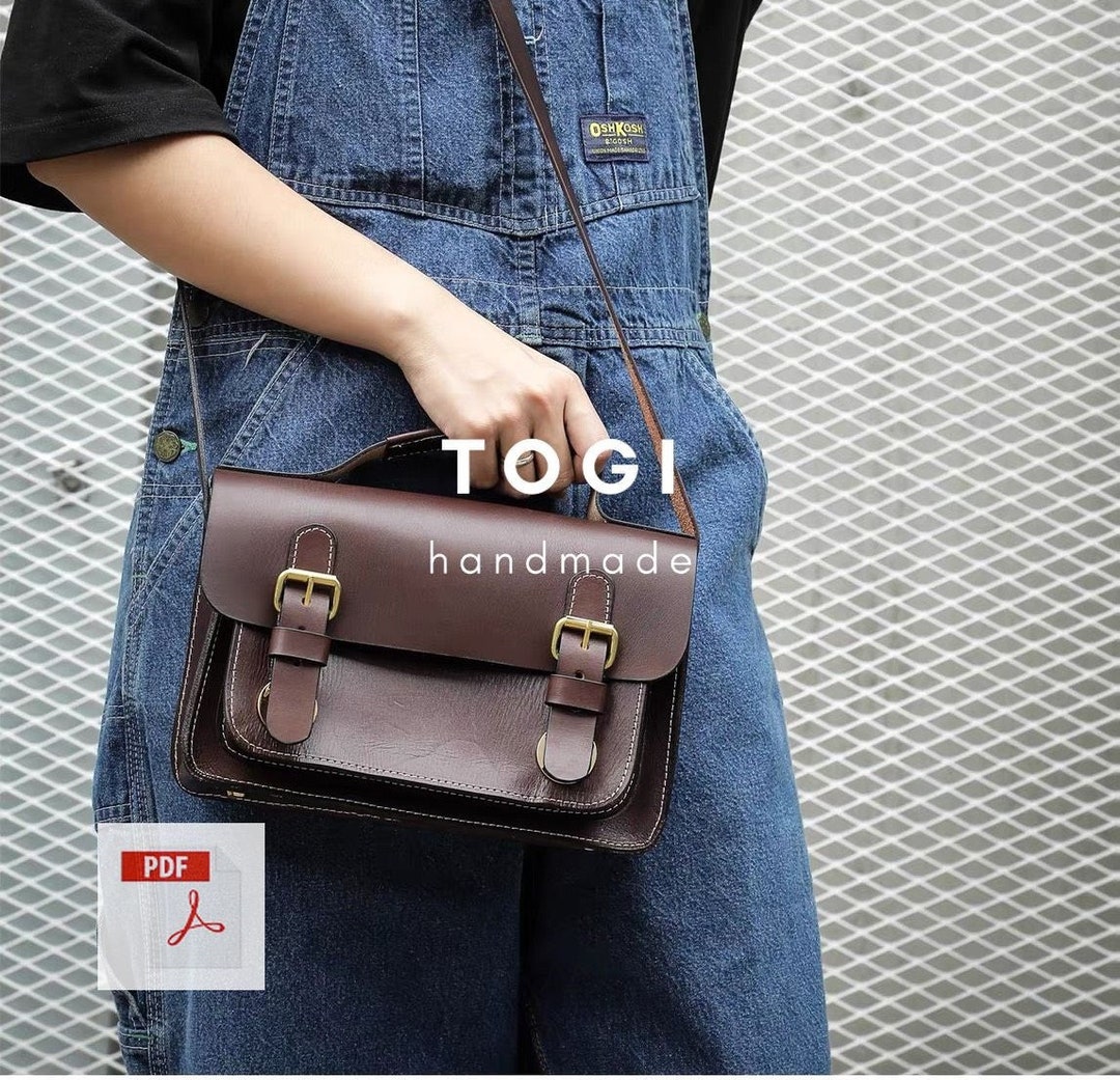 Pattern Leather Satchel Bag, Leather Bag Pattern, Satchel Bag PDF ...