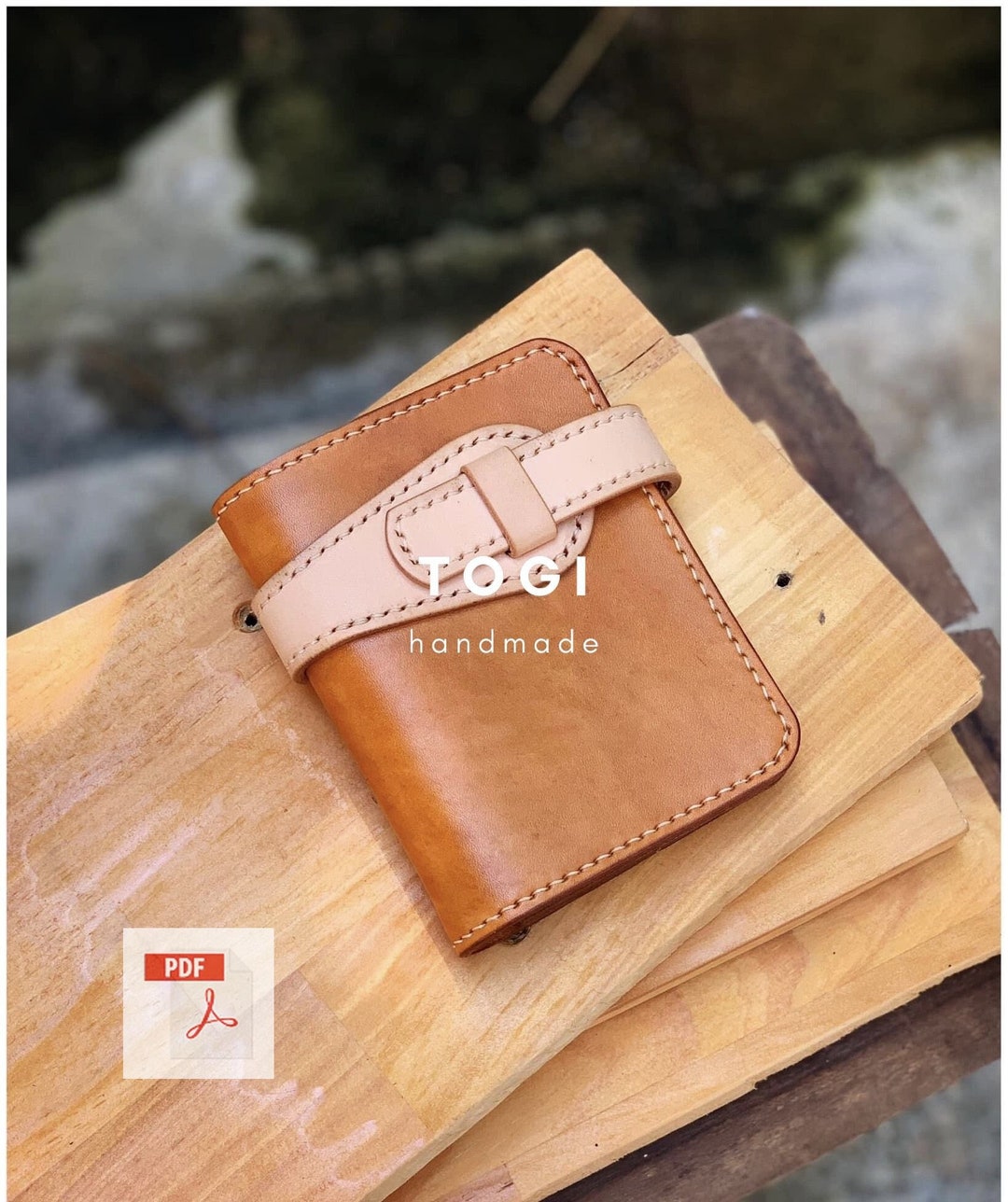 Pattern Leather Wallet, Japanese Wallet PDF, Short Wallet PDF, Mid ...