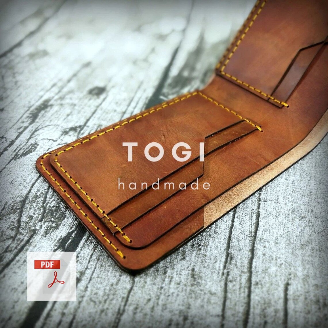 Pattern Leather Bifold Wallet Wallet PDF Pattern PDF Wallet - Etsy