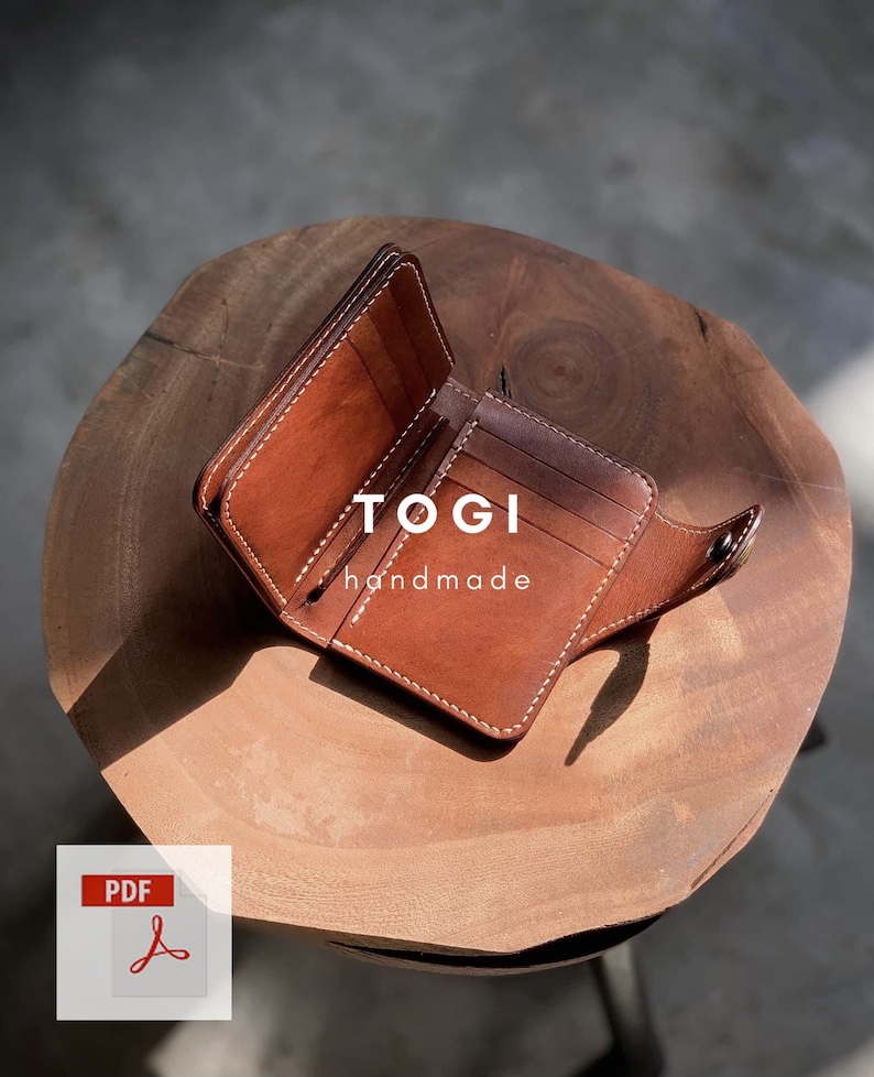 Leather Wallet PDF Pattern: Short Wallet Template (digital Download) - Etsy