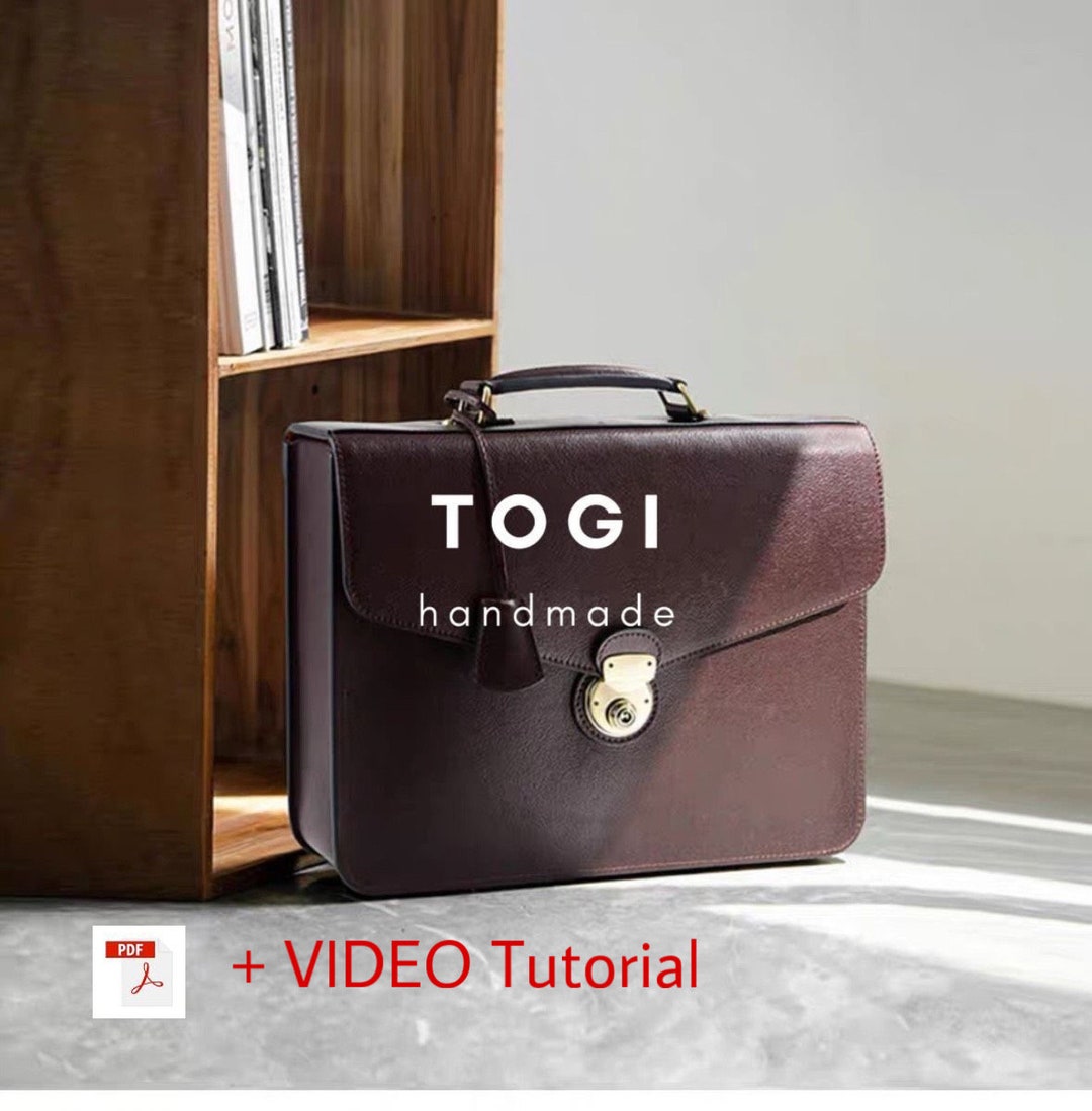 Pattern Leather Bag, Leather Briefcase Pattern, Satchel Bag PDF ...