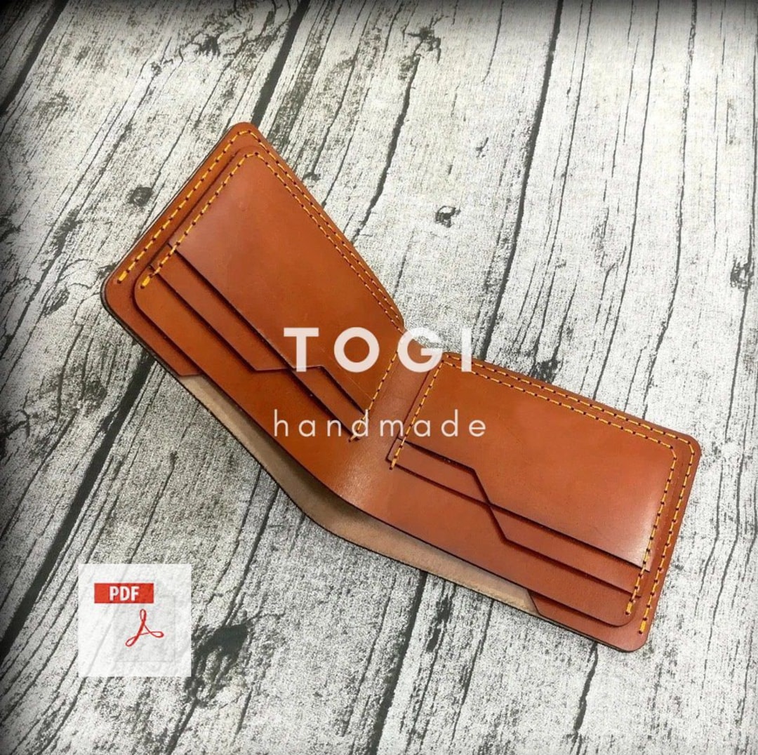 Pattern Leather Bifold Wallet, Wallet PDF, Pattern PDF Wallet, Wallet ...