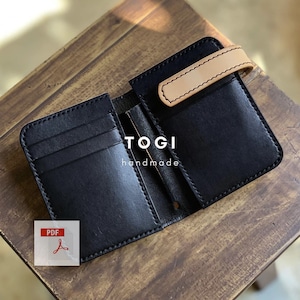 Pattern Leather Wallet, Japanese Wallet PDF, Short Wallet PDF, Mid ...