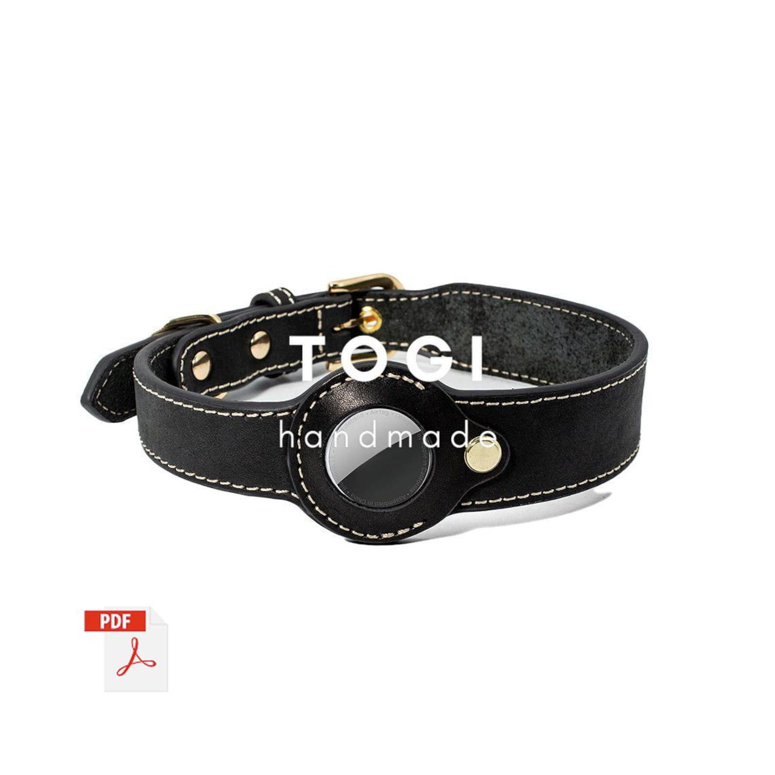 Pattern Leather Dog Collar Leather Dog Collar Size S/M/L - Etsy