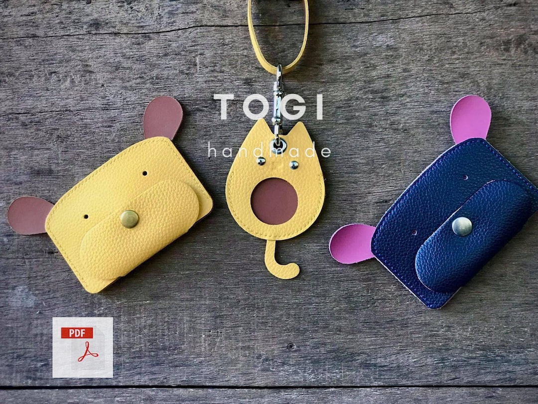 Leather Animal AirTag Case Pattern: Handmade Minimalist (PDF Pattern ...