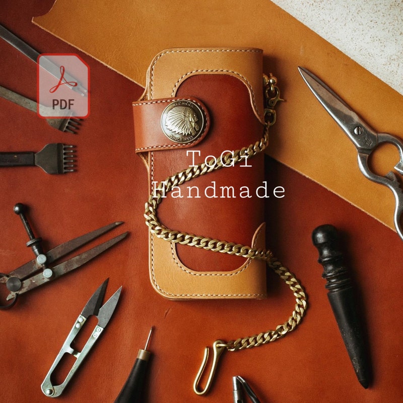Leather Biker Wallet - Etsy