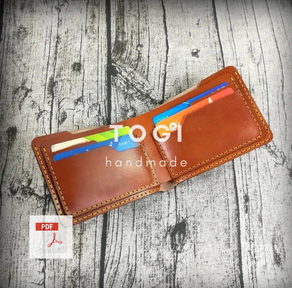 Pattern Leather Bifold Wallet Wallet PDF Pattern PDF Wallet - Etsy